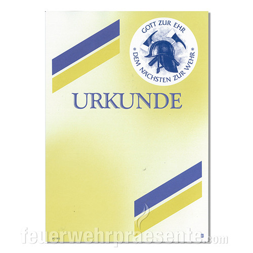Urkunde - Gott zur Ehr - günstig kaufen - feuerwehrpraesente.com